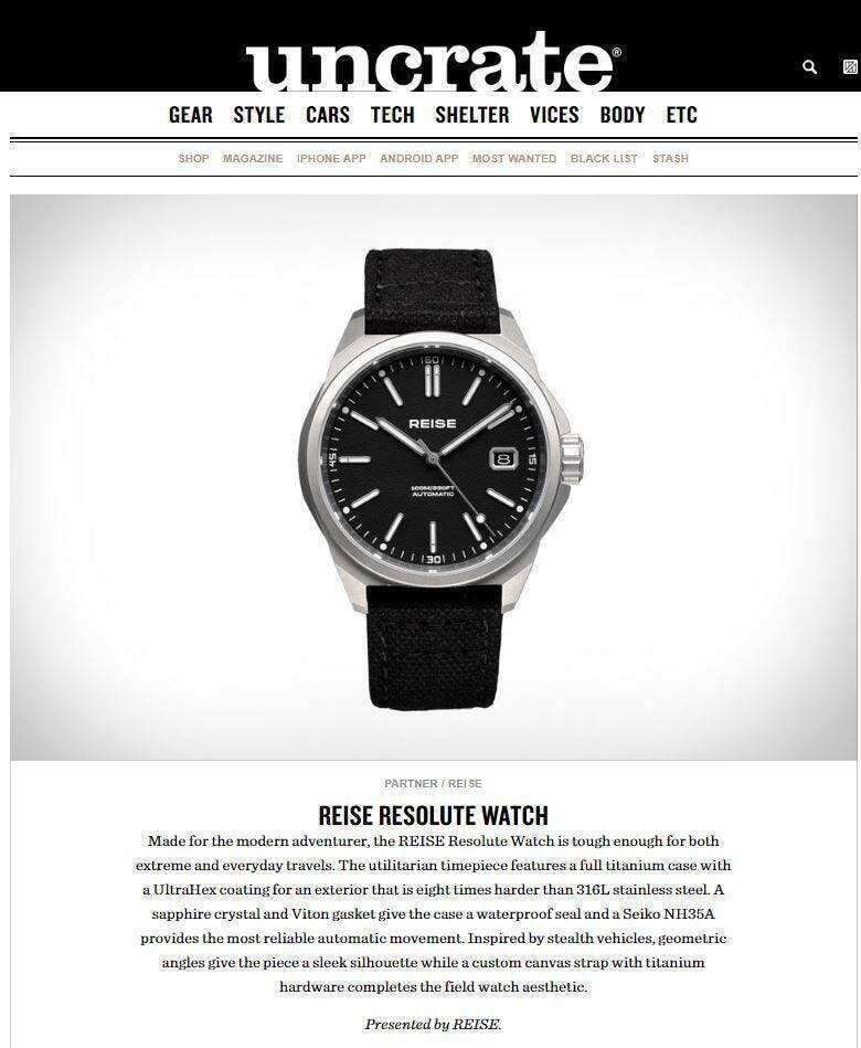 全米でも有数のウェブサイト「UNCRATE」に紹介されました！ - CAMPFIRE (キャンプファイヤー)