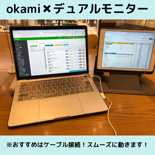 okamiはデュアルモニターにもなるんです！ - CAMPFIRE (キャンプファイヤー)