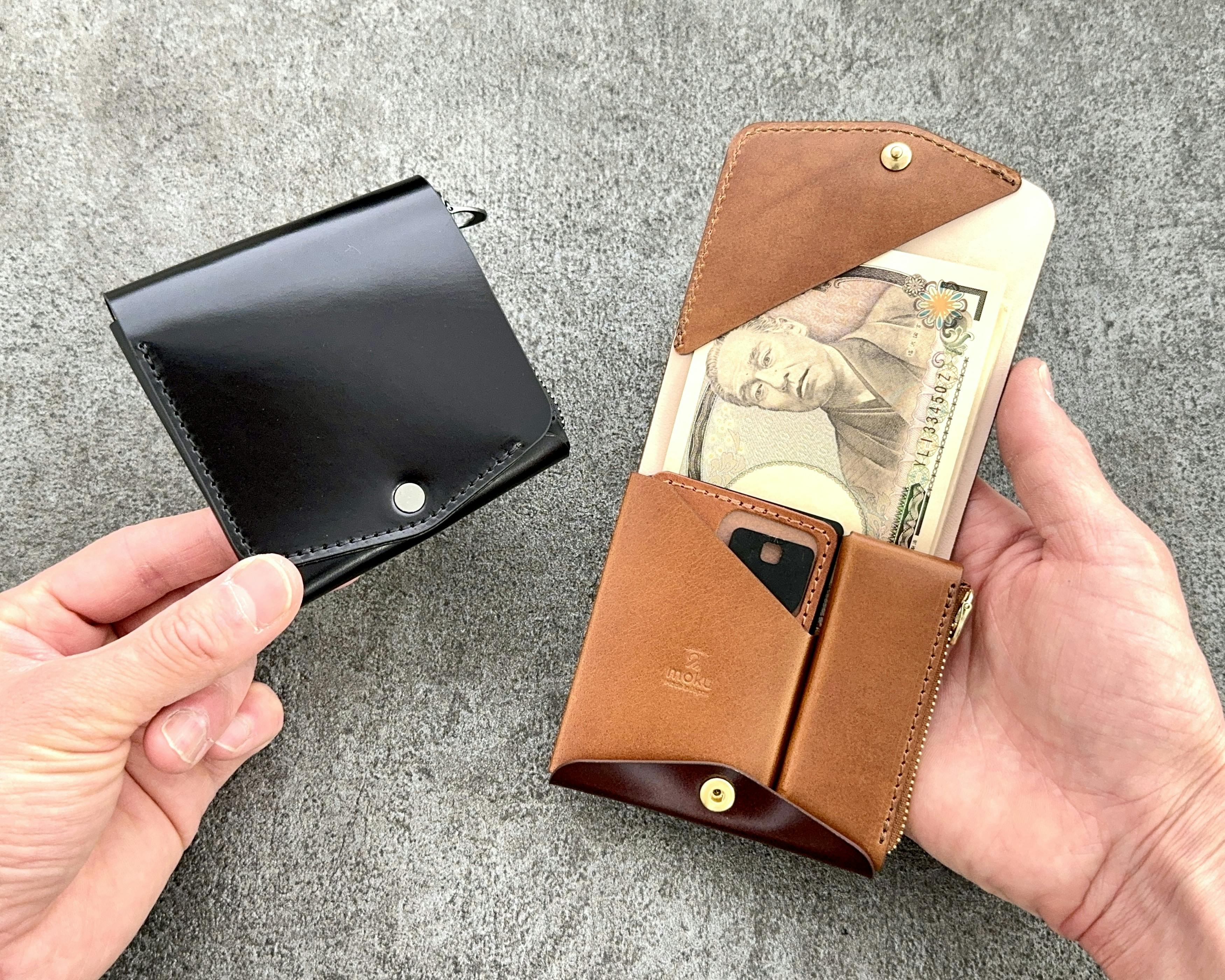 ご支援いただいた薄い財布シリーズの「小さく薄い財布Saku」より ご支援いただいた薄い財布シリーズの「小さく薄い財布Saku」より