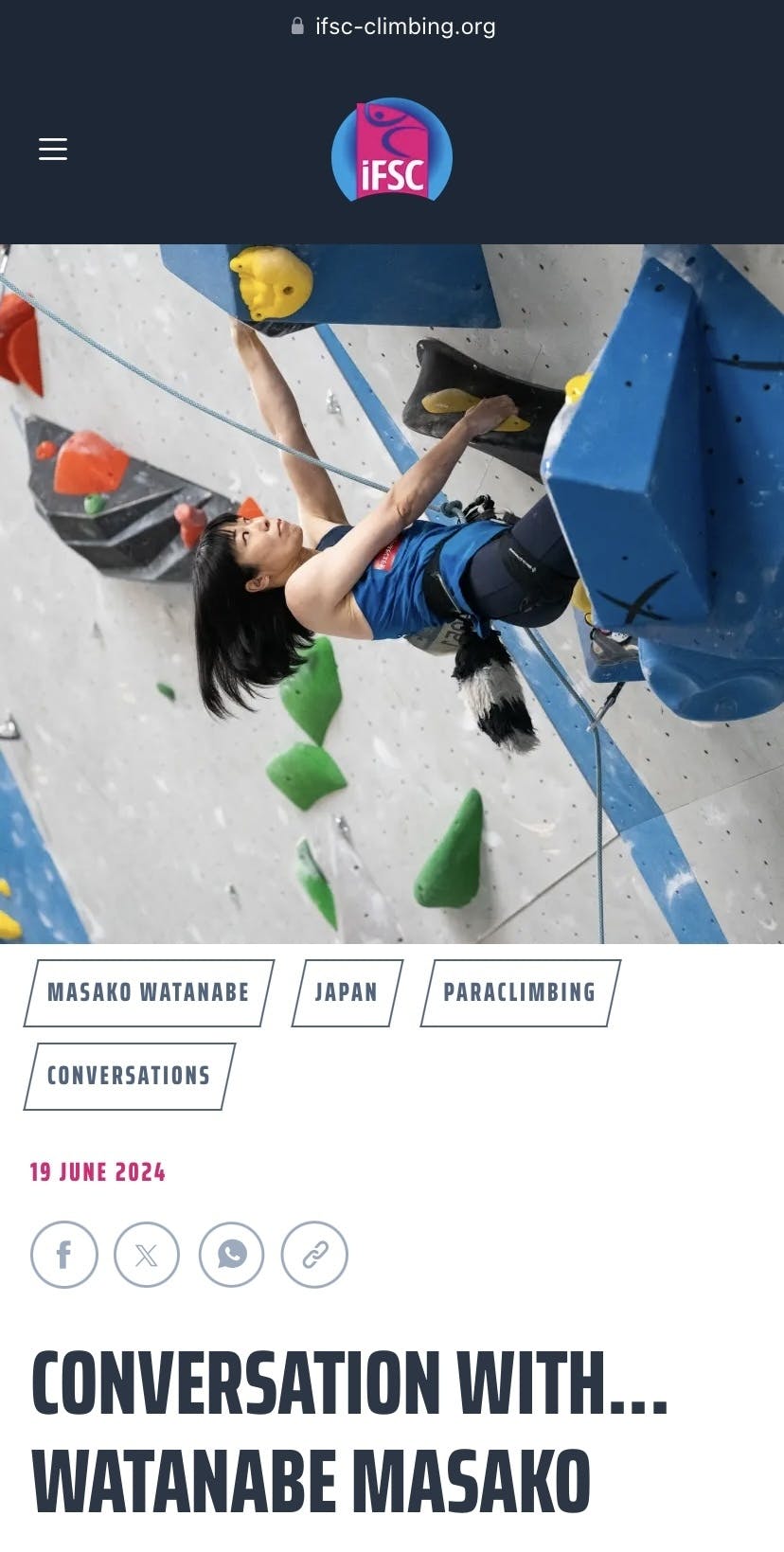 IFSC公式サイト掲載のお知らせ - CAMPFIRE (キャンプファイヤー)